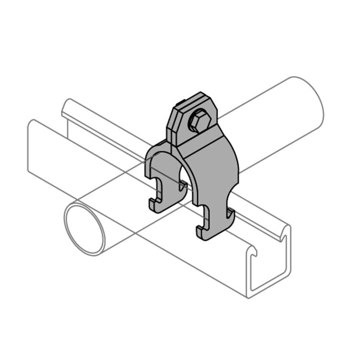Unistrut Conduit Clamps SS 2 H | Unistrut Steel Pipe Clamp 32mm X