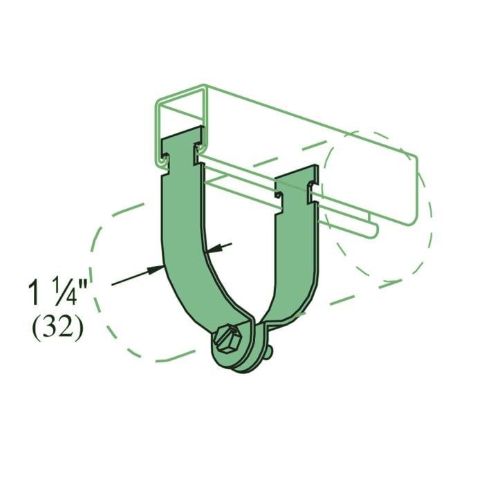 Unistrut P1112 SS 3 4 Pipe Clamp for Rigid Steel Conduit Type 304 Stainless Steel